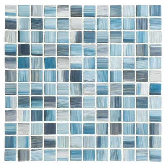 SAMPLE-Beckon 1-in. Grid Matte Glass Mosaic Wall and Floor Tile ...