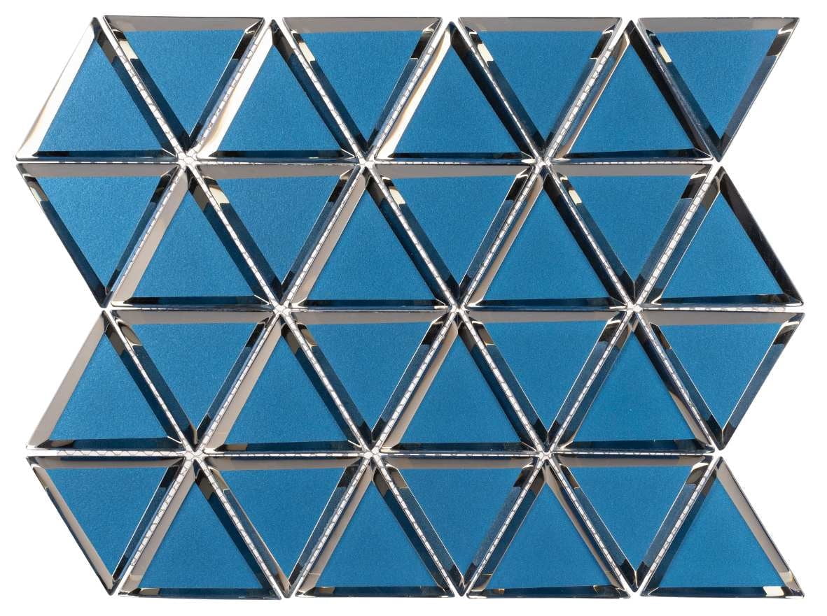 SAMPLE-Bleum Bluester Blue 3-in. Novelty Beveled Mirrored Polished ...