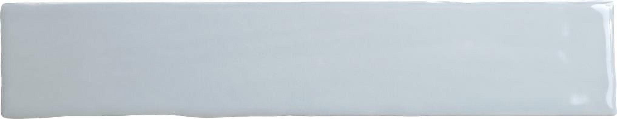 SAMPLE-Compass Pivot Blue 2-in. x 10-in. Subway Glossy Ceramic Wall ...