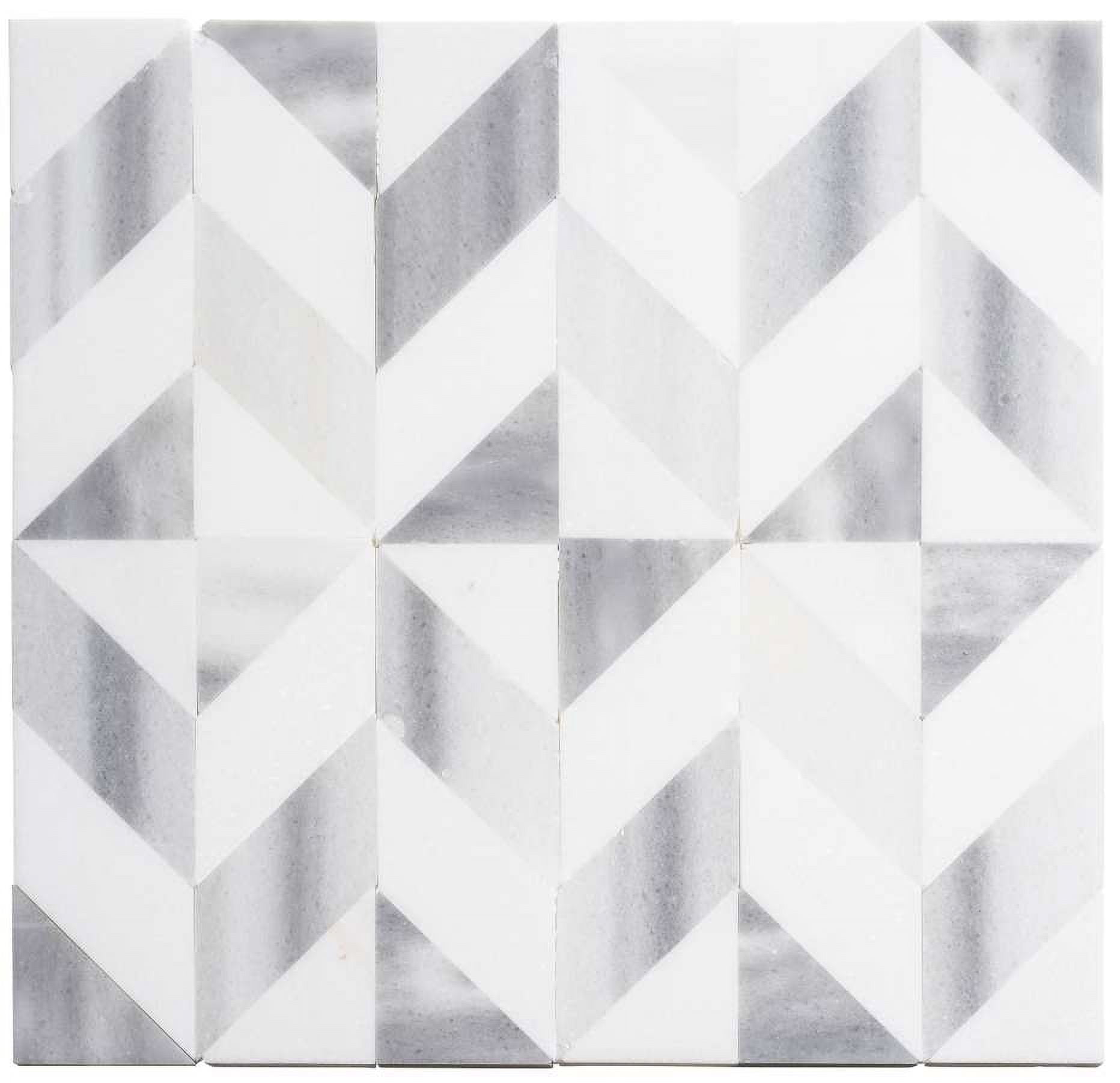SAMPLE-Livmor Marble Chevron Mosaic Tile - Walmart.com