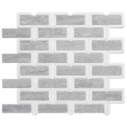 AirStone Spring Creek Decorative Faux Brick Wall Tile, 8 Sq Ft Coverage ...