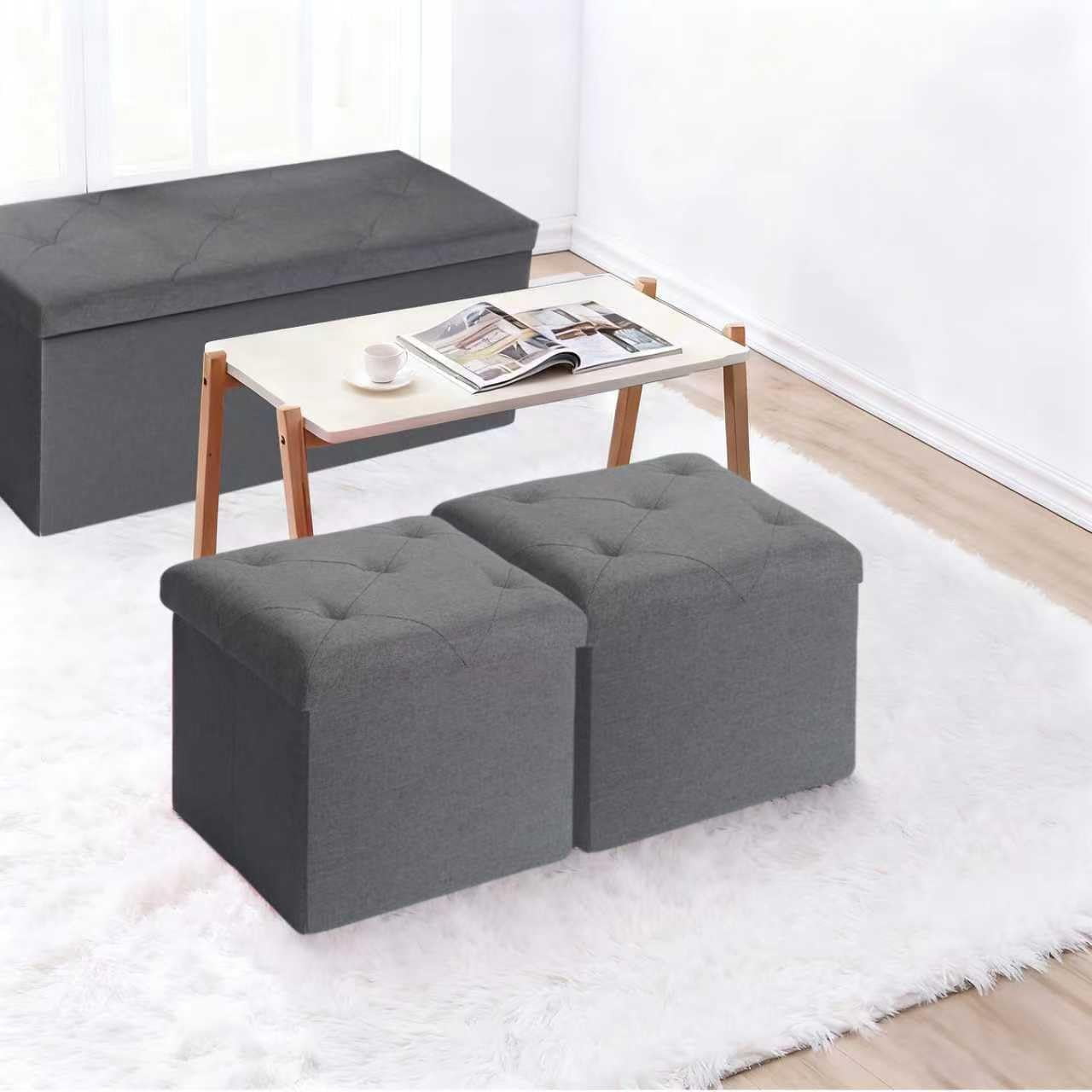 SAMRELAX 43 Inches Ottoman with Storage, 30'' Folding Storage Ottoman ...