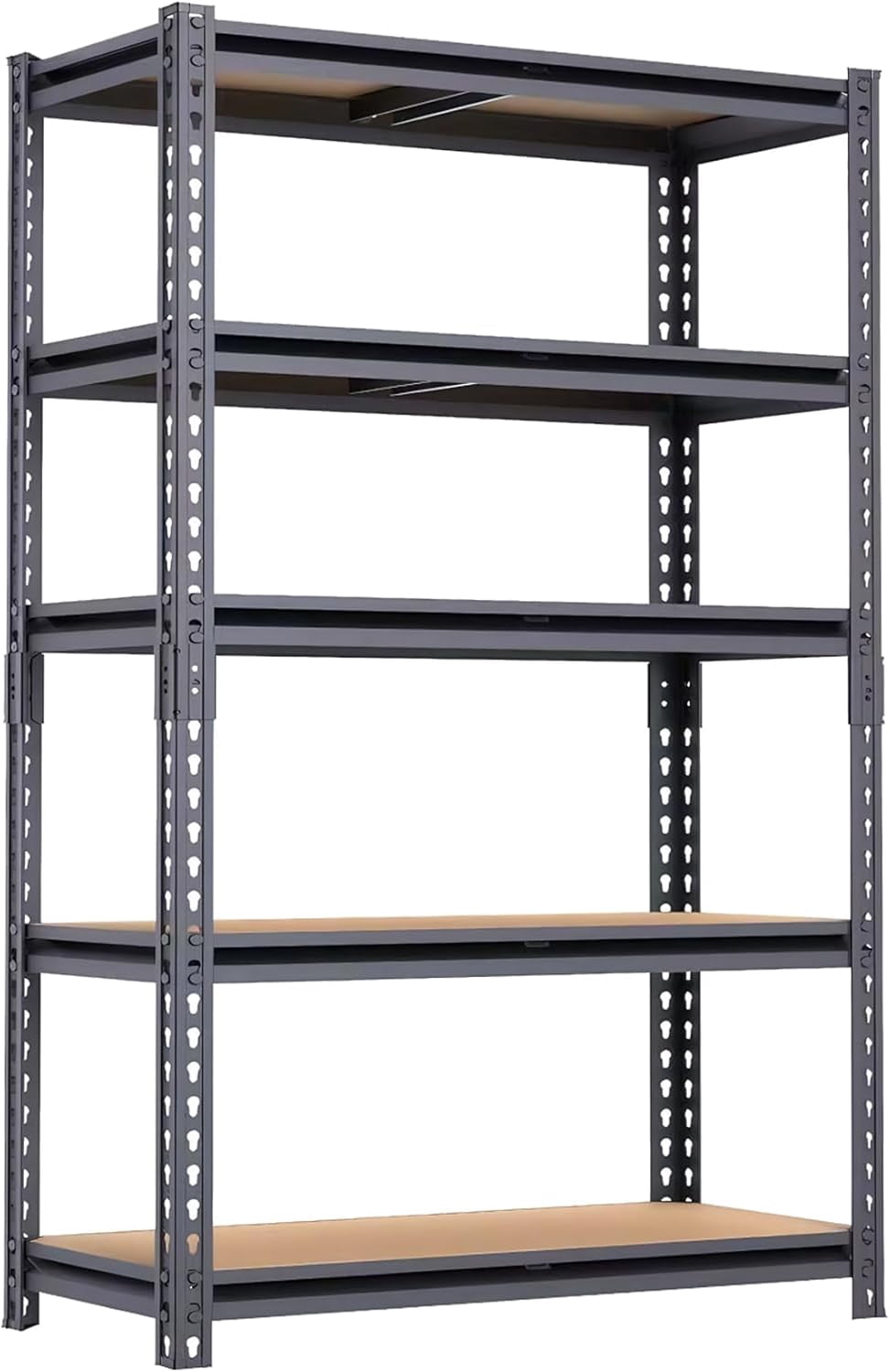 SAMRELAX 5 Tier Storage Shelves, 72" H x 35.55" W x 16" D Metal Heavy ...