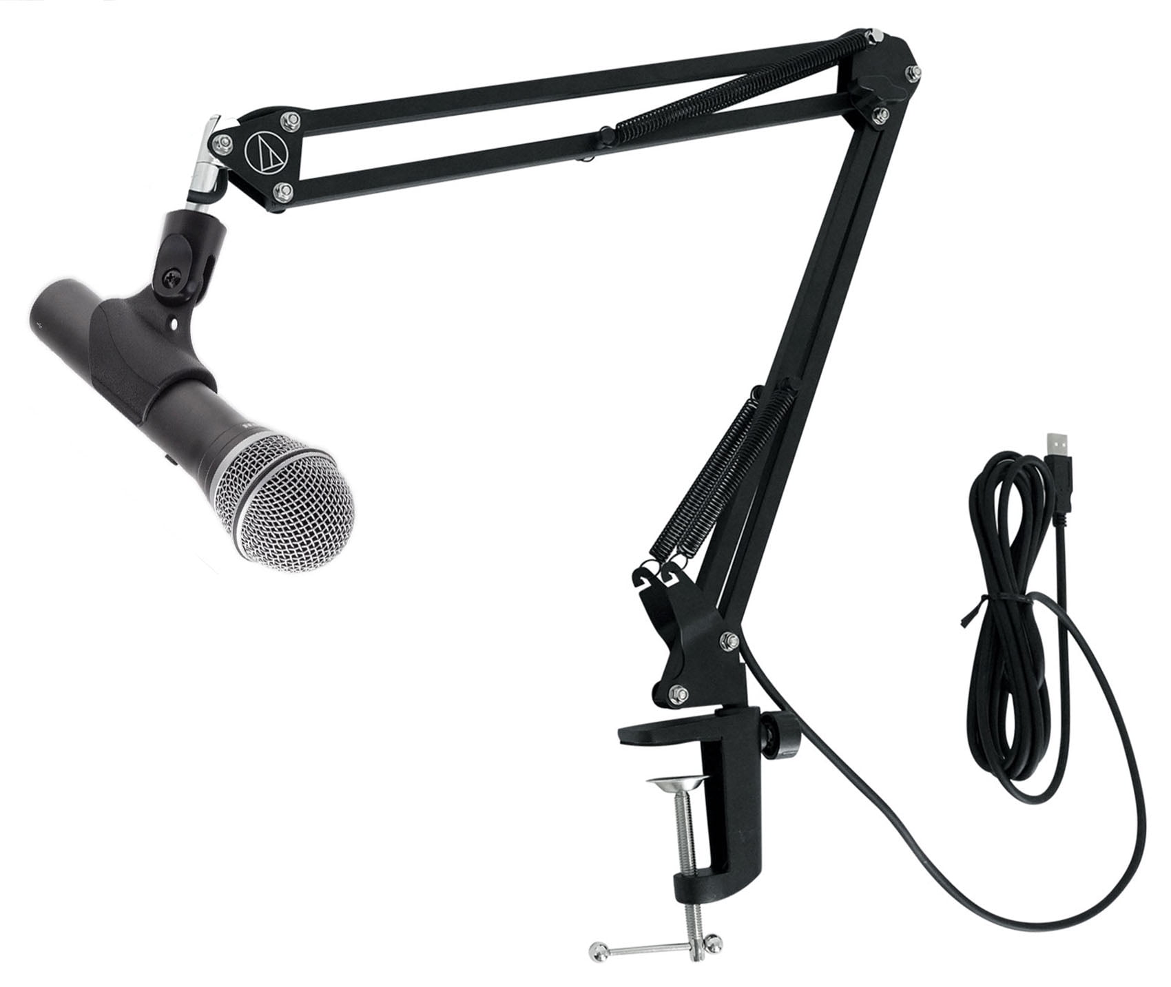 SAMSON Q2U Studio Equipment Kit: USB+XLR Wired Microphone, Audio ...