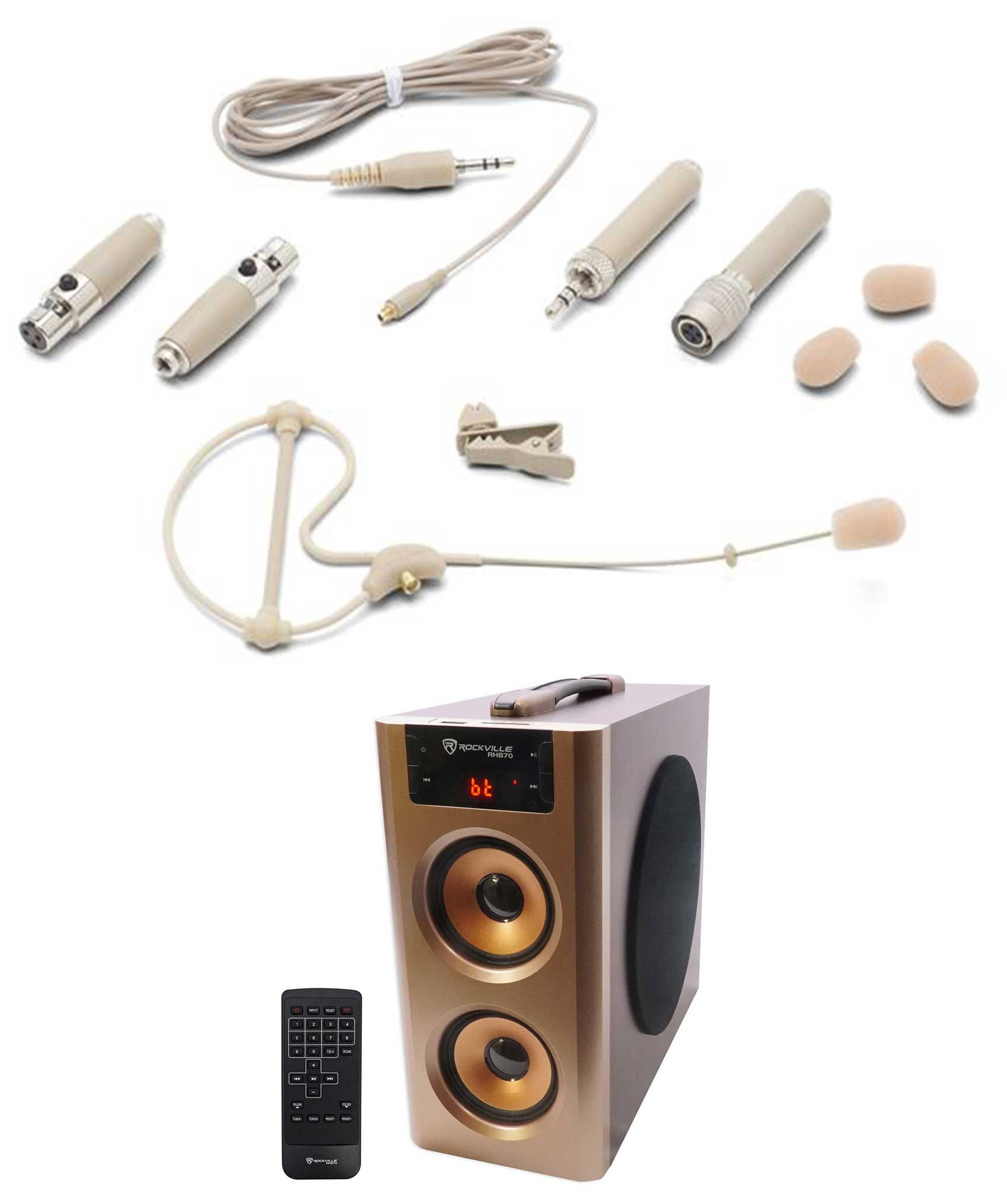 SAMSON SE10T Single Ear Earset Microphone Condenser Mic+Adapters+Case ...