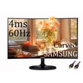 SAMSUNG 24" 390C Series LED FHD Curved Monitor, 60Hz Refresh Rate, 4ms ...