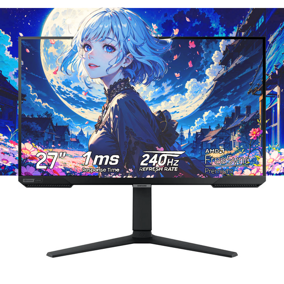 SAMSUNG 27" Odyssey FHD IPS Gaming Monitor | 240Hz Refresh Rate, 1ms ...