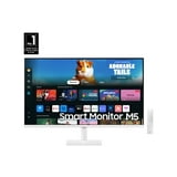 SAMSUNG 27" Smart Monitor M5 (M50D) FHD with Streaming TV and Speakers ...
