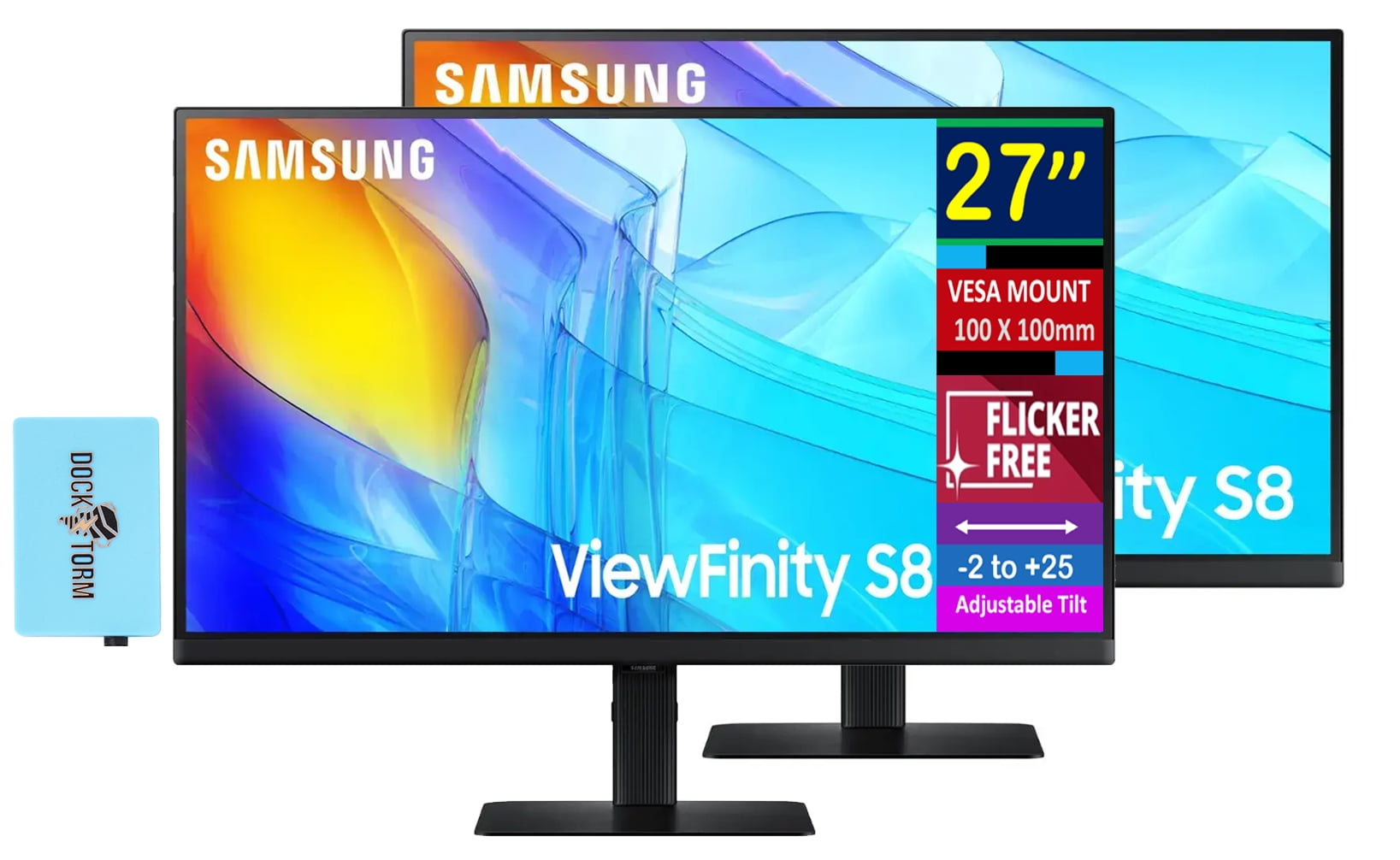 SAMSUNG 27" ViewFinity 4K IPS UHD Monitor with 5ms Response Time ...