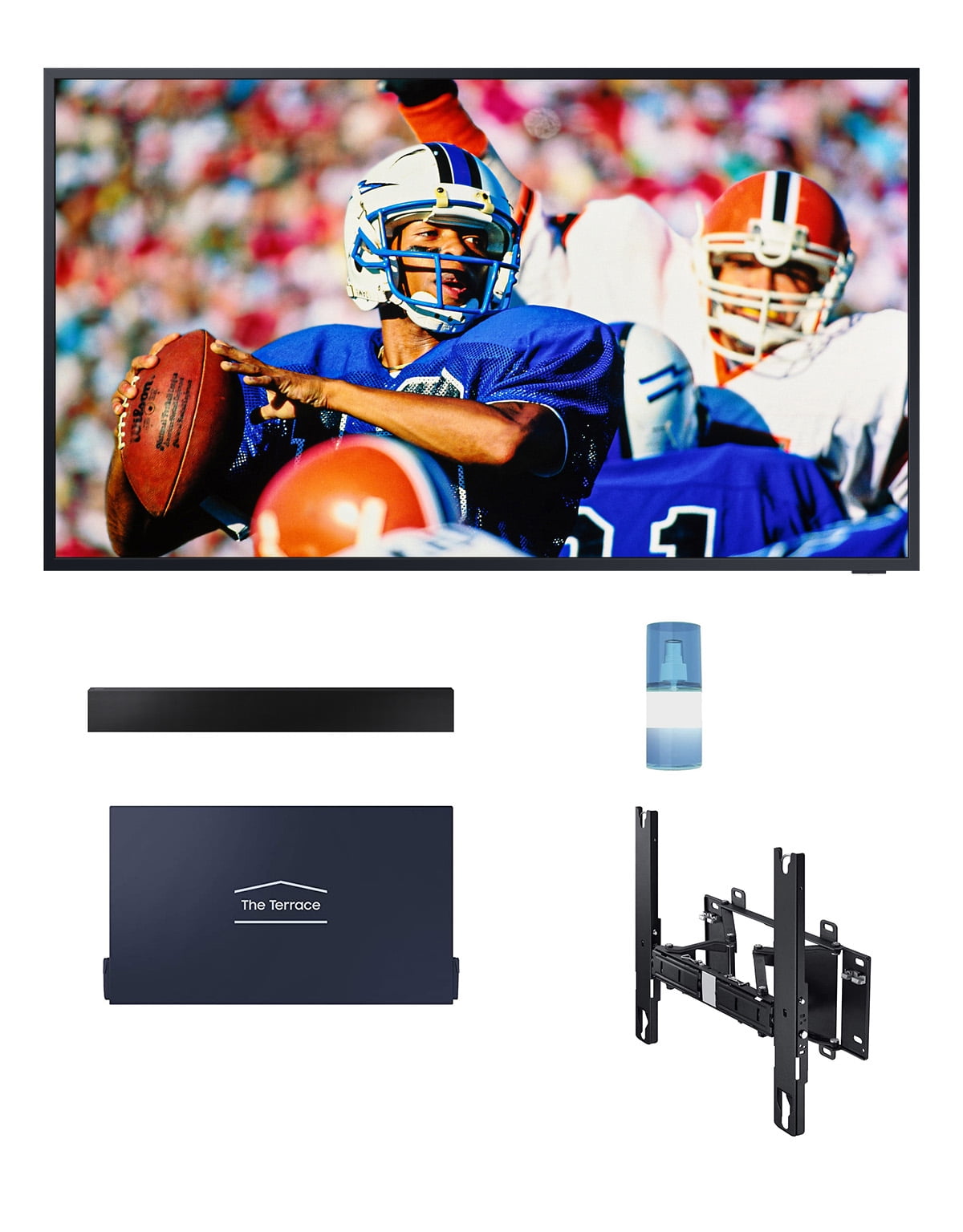 SAMSUNG 75-Inch Class Terrace Full Sun Outdoor QLED 4K Smart TV with a ...