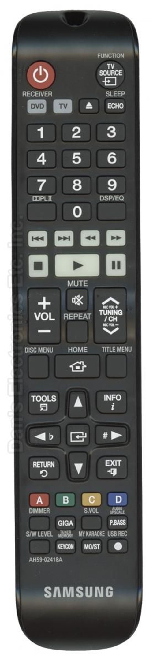 SAMSUNG AH5902418A Home Theater Remote Control - Walmart Business Supplies