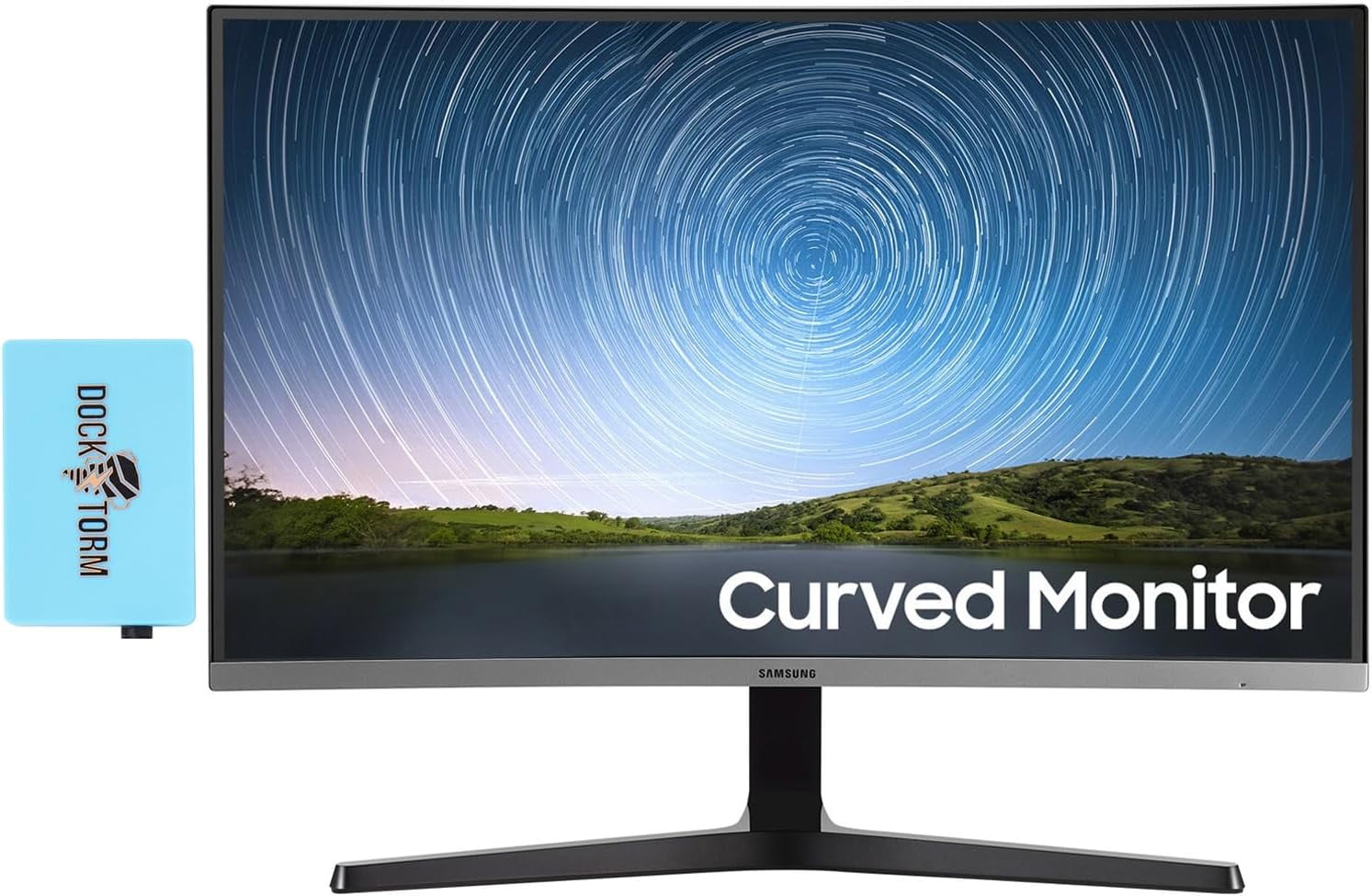 SAMSUNG FreeSync Monitor LC27R500FHNXZA Bundle with Docztorm Dock, 27 ...