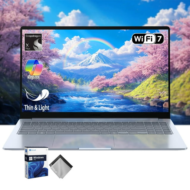 SAMSUNG Galaxy Book4 Edge Copilot + AI Business Laptop, 15.6" FHD LED ...