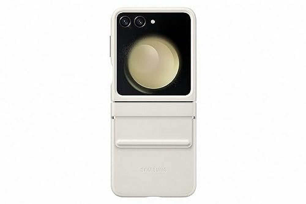 SAMSUNG Galaxy Official Flap Eco-Leather Case for Z Flip5, Cream ...