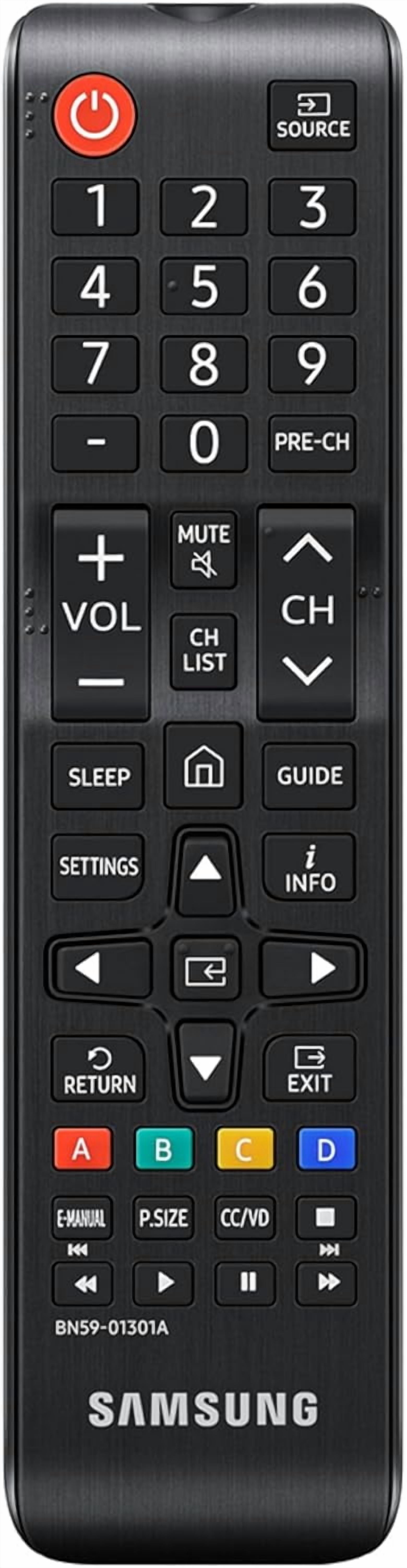 Samsung Universal IR TV Remote, Compatible with Samsung TVs 2012 ...