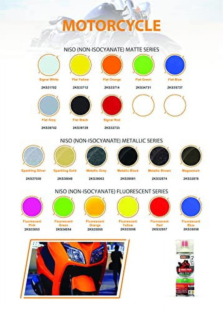 SAMURAI 2-Part Non-Isocyanate (NISO) Superbike Base Coat Spray Paint ...