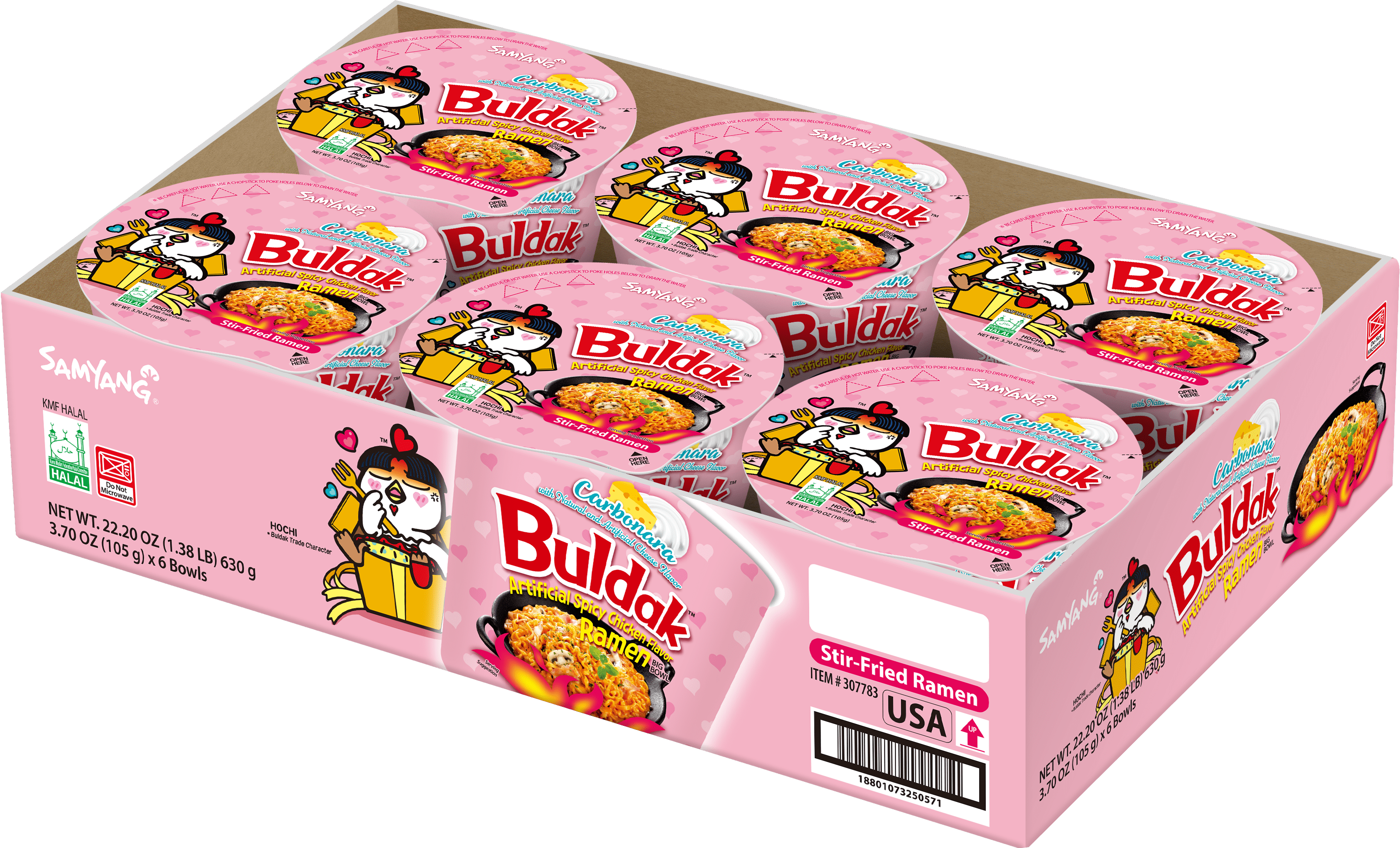 SAMYANG BULDAK CARBONARA RAMEN 6 Pack (BIG BOWL) - Walmart.com