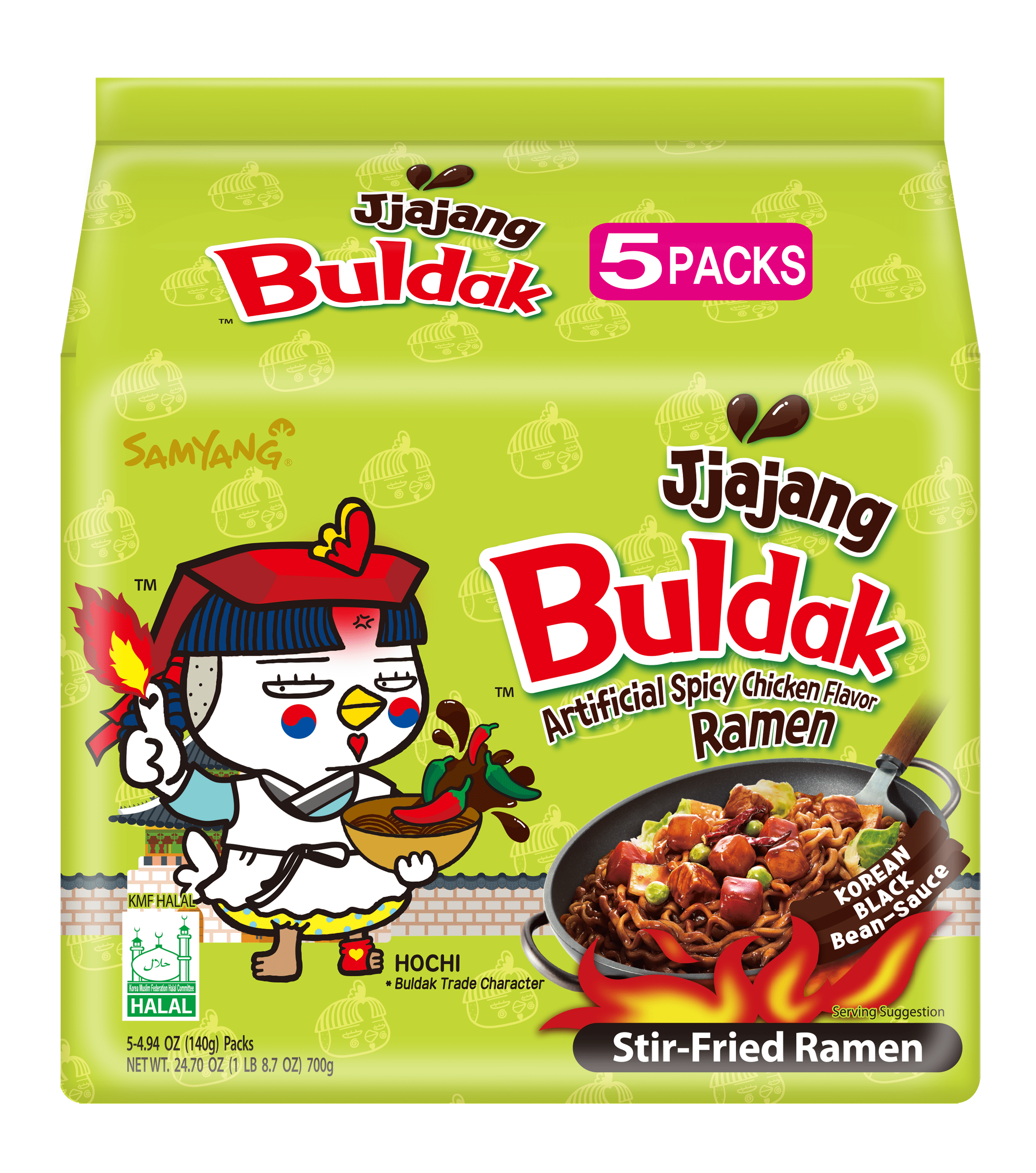 SAMYANG BULDAK JJAJANG Spicy Ramen Noodles with Savory Traditional ...