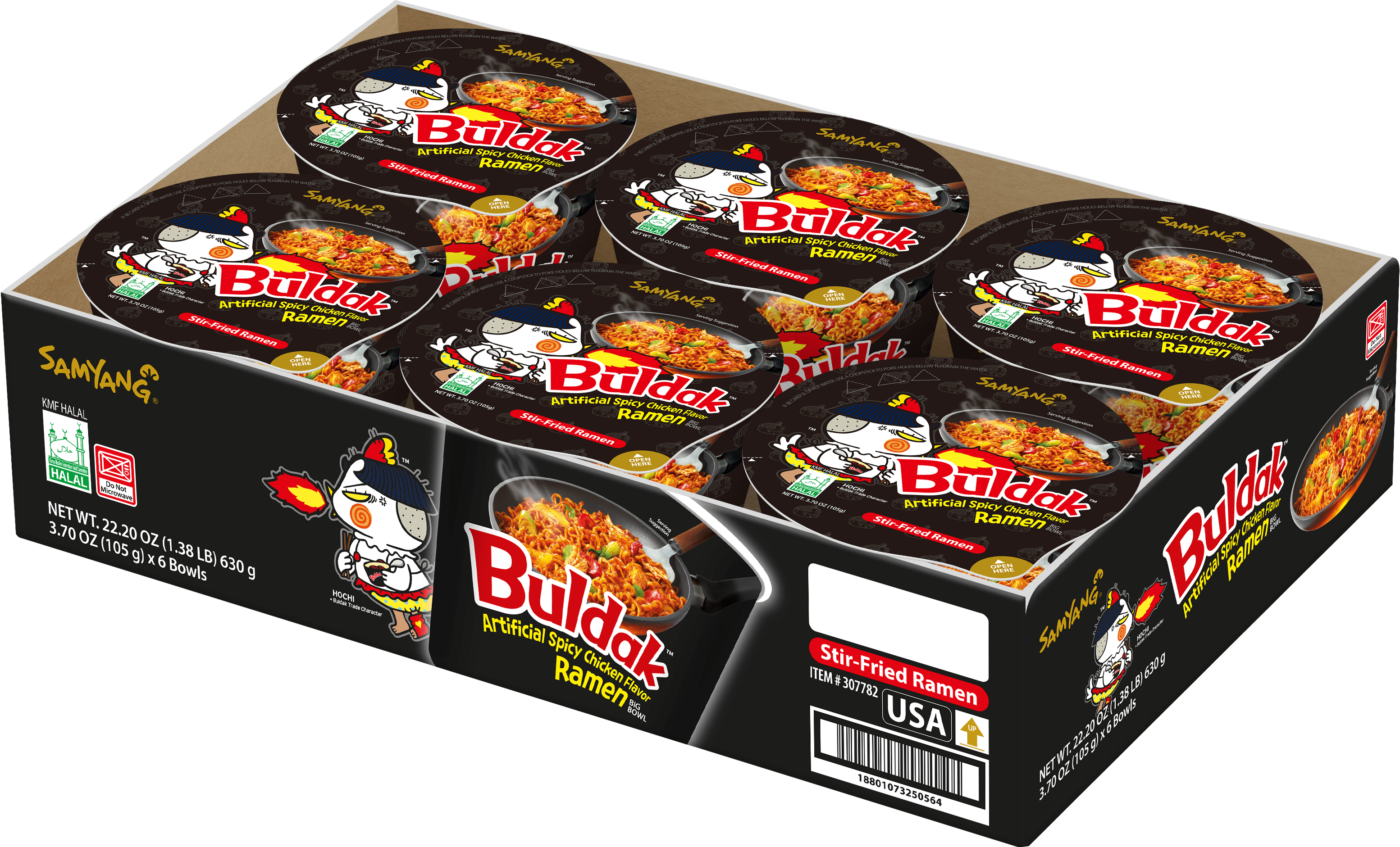Samyang Buldak Original Ramen 6PK (Big Bowl) - Walmart.com
