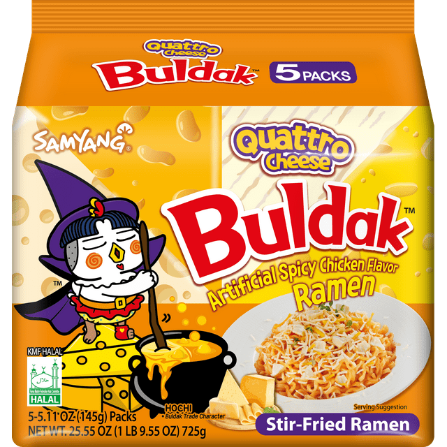 SAMYANG BULDAK QUATTRO CHEESE RAMEN - Walmart.com