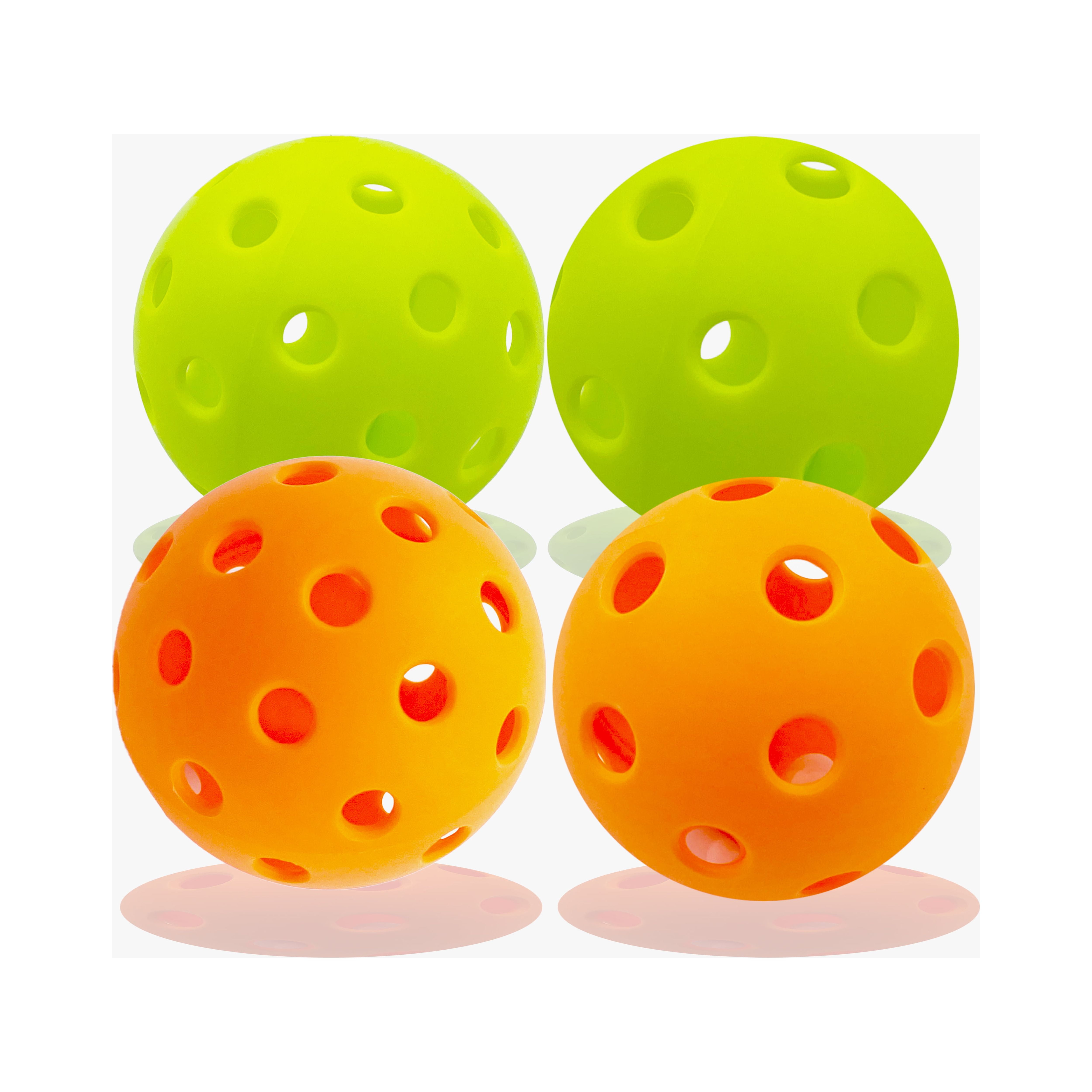 SAMYOMM 40/26 Holes Pickleball Balls,4Pcs Outdoor/Indoor Pickleball ...
