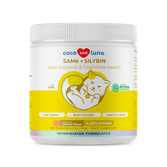 Coco and Luna Same and Silybin for Cats - 4.23oz - S-Adenosyl-L-Methionine, Same, Liver ...