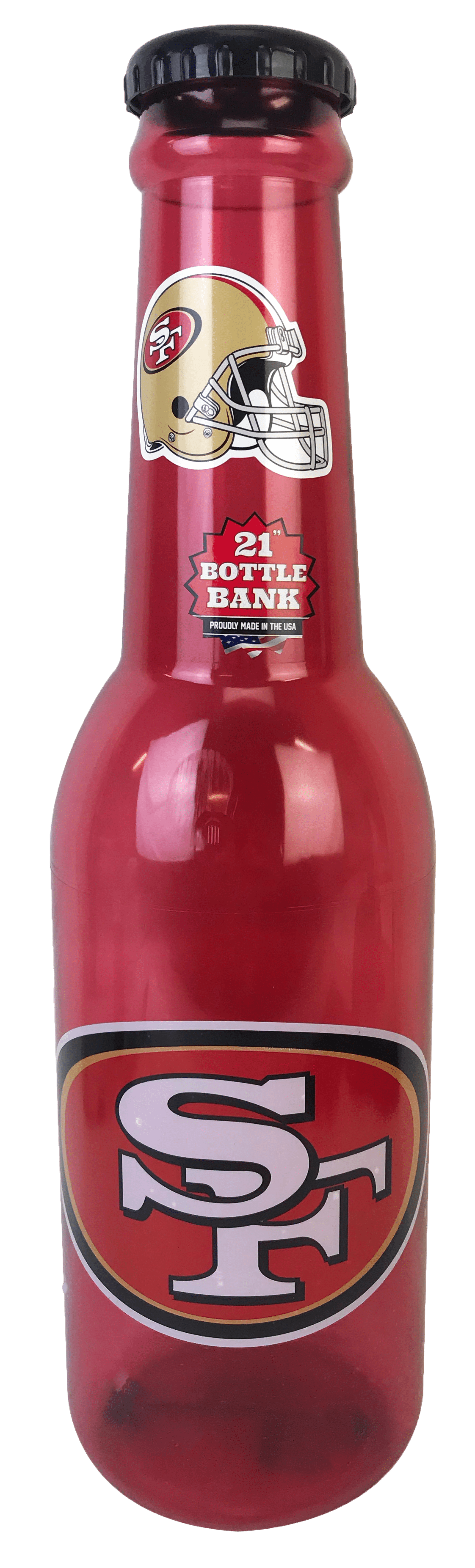 291524 San Francisco 49ers NFL Coin Bottle Bank 21 Inch - Walmart.com