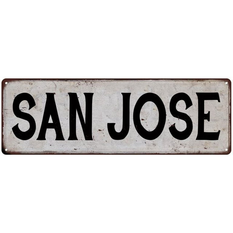 San Jose Sign San Jose Sharks USA Country Flag Metal Sign Ice Hockey