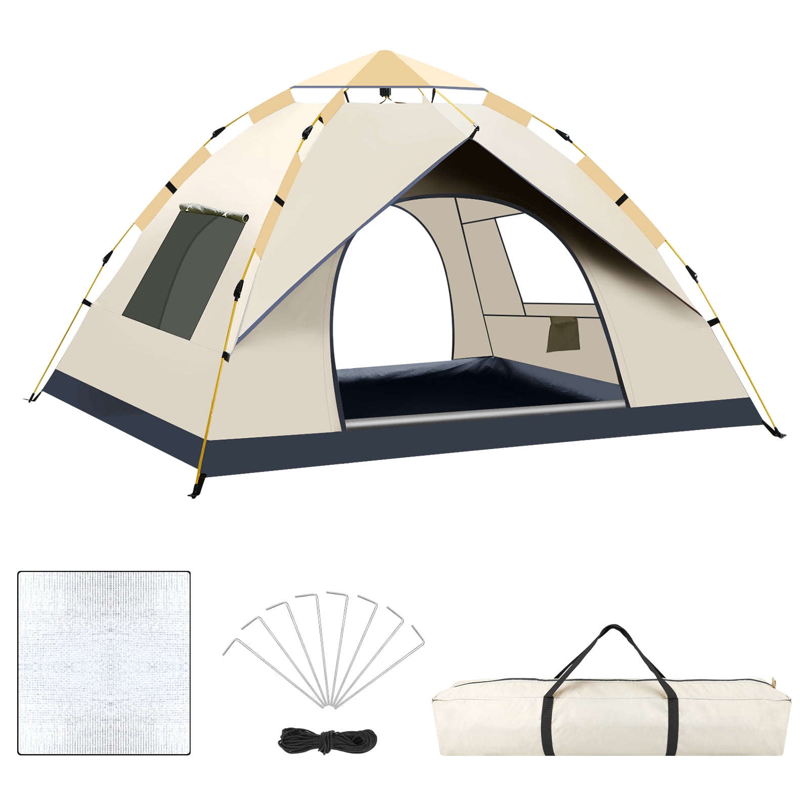 SAN LIKE Camping Tent 2/3/4 Person Instant Easy Pop Up Tents for ...