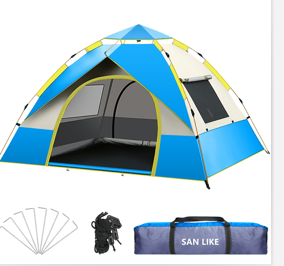 SAN LIKE Camping Tent 3/4 Person Tents for Family Camp Tent Waterproof ...