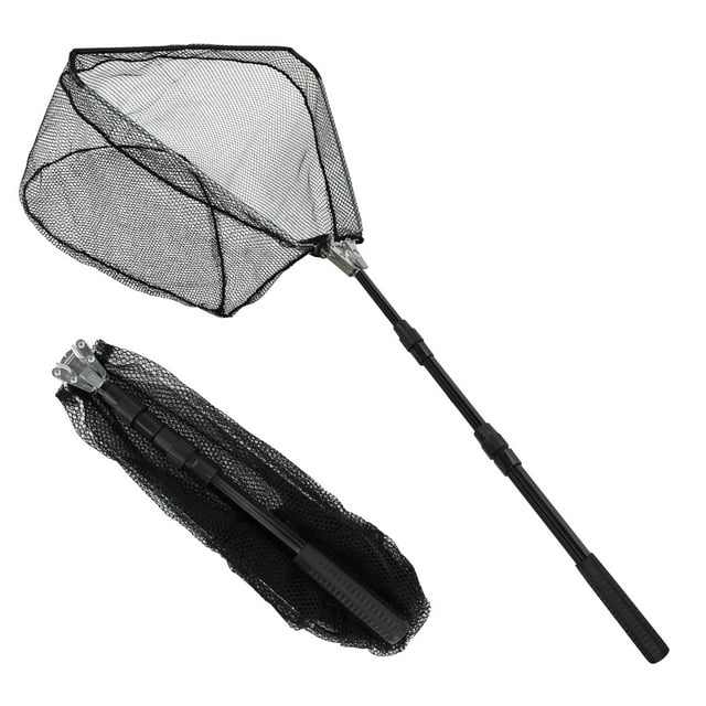 SAN LIKE Telescopic Fishing Net - Foldable, Durable, Rubber Coated ...