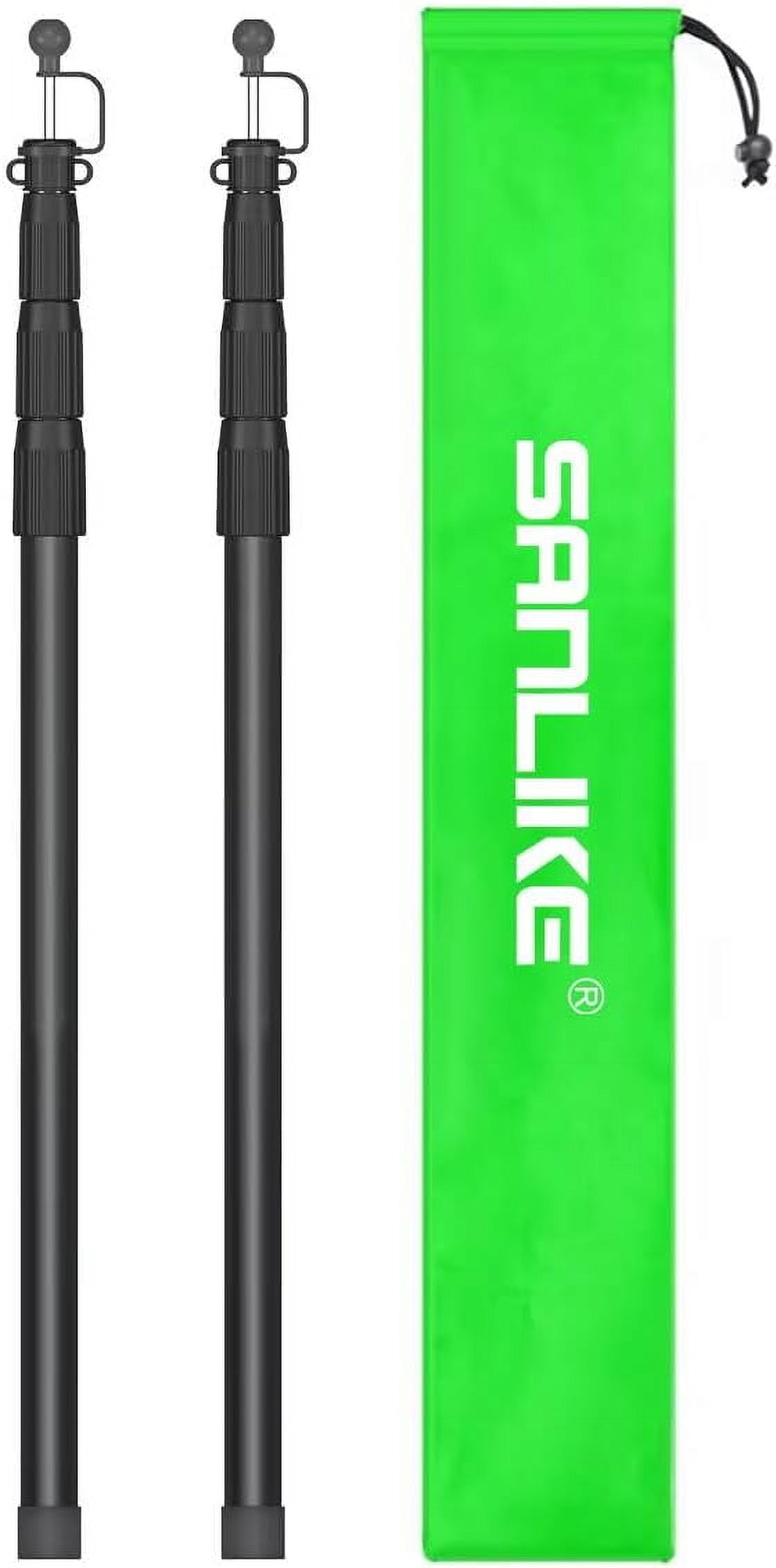 SAN LIKE Telescoping Tarp Poles 98.5in Aluminum Camping Tent Poles ...