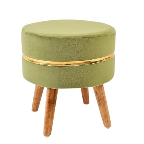 SANA DECOR Pouffes Sitting Stool for Living Room Mudda Puffy Wooden ...
