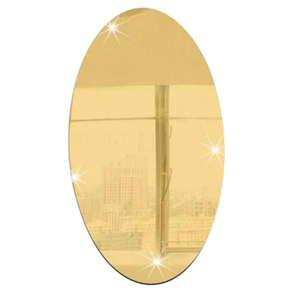 SANAG Mirror Wall Sticker Oval Self Adhesive Rectangular Bedroom Store ...