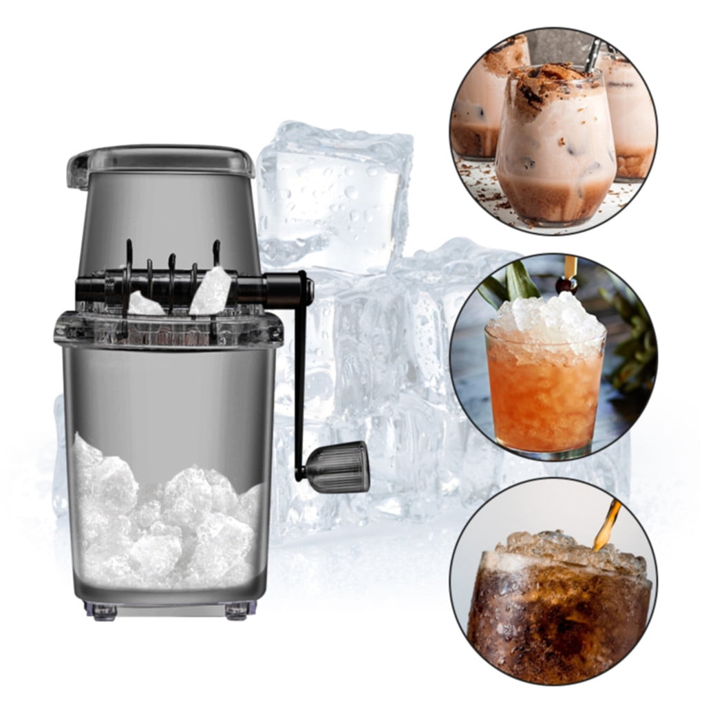 SANAG Portable Ice Crusher Ice-Maker Machine DIY Hand-Crank Ice Shaver ...