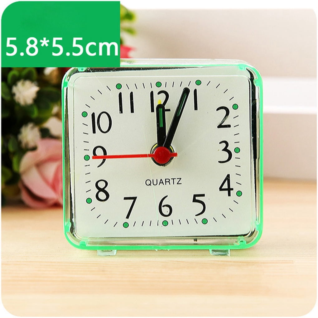 SANAG Small Clock Desk Battery Powered Quartz Alarm Clock Home Bedroom ...