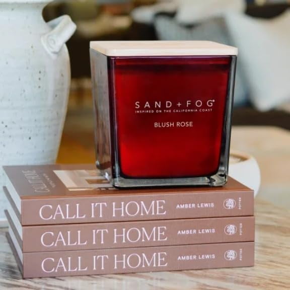 SAND + FOG 57oz Scented Soy Wax Blend Glass Candle Made with Essential ...