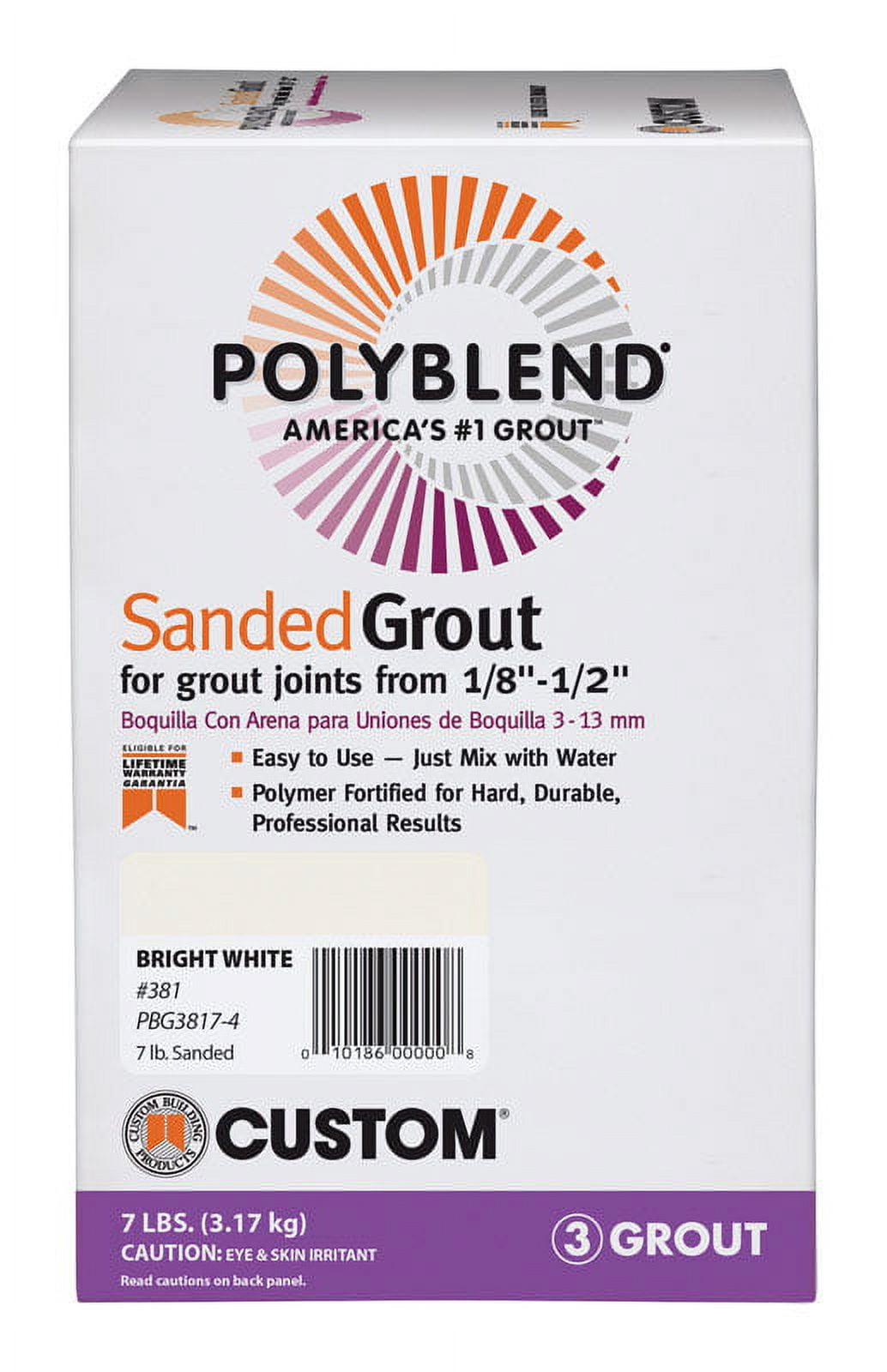 SAND GROUT BRGHT WH 7LBS - Walmart.com