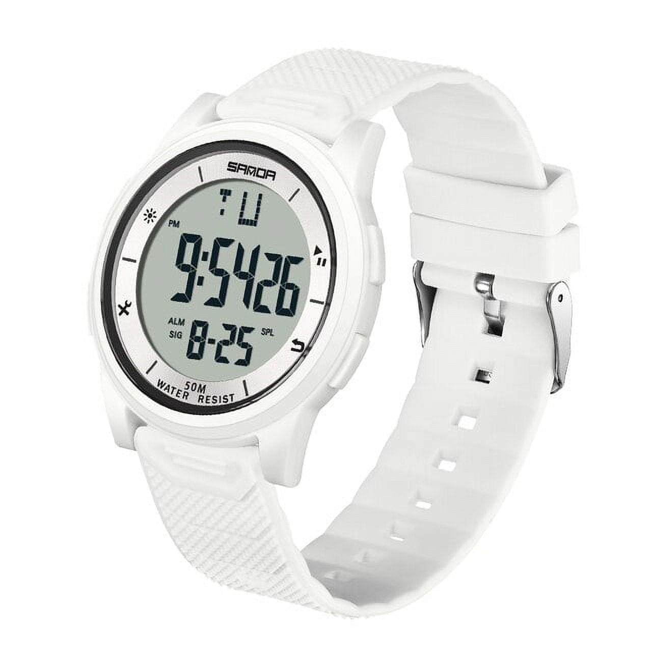 SANDA 2022 New Men's Watches 10mm Super Slim Electronic LED Digital ...