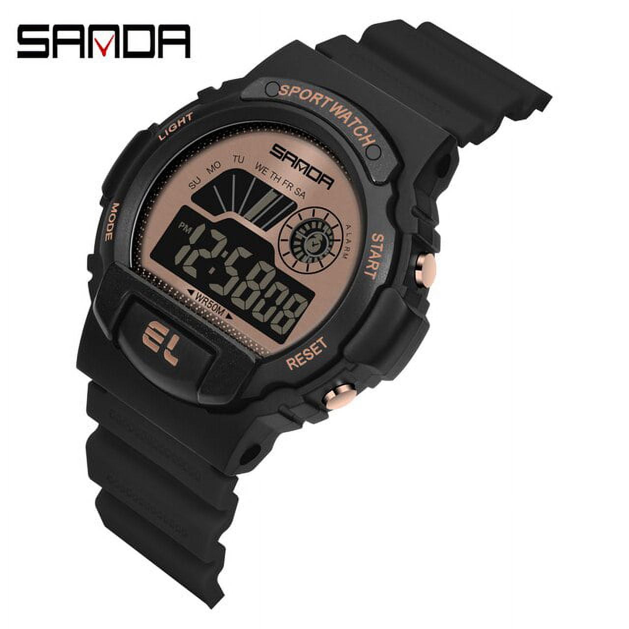SANDA Fashion Sport Women Watches Multifunction Waterproof LED Display Digital Watch Outdoor ...