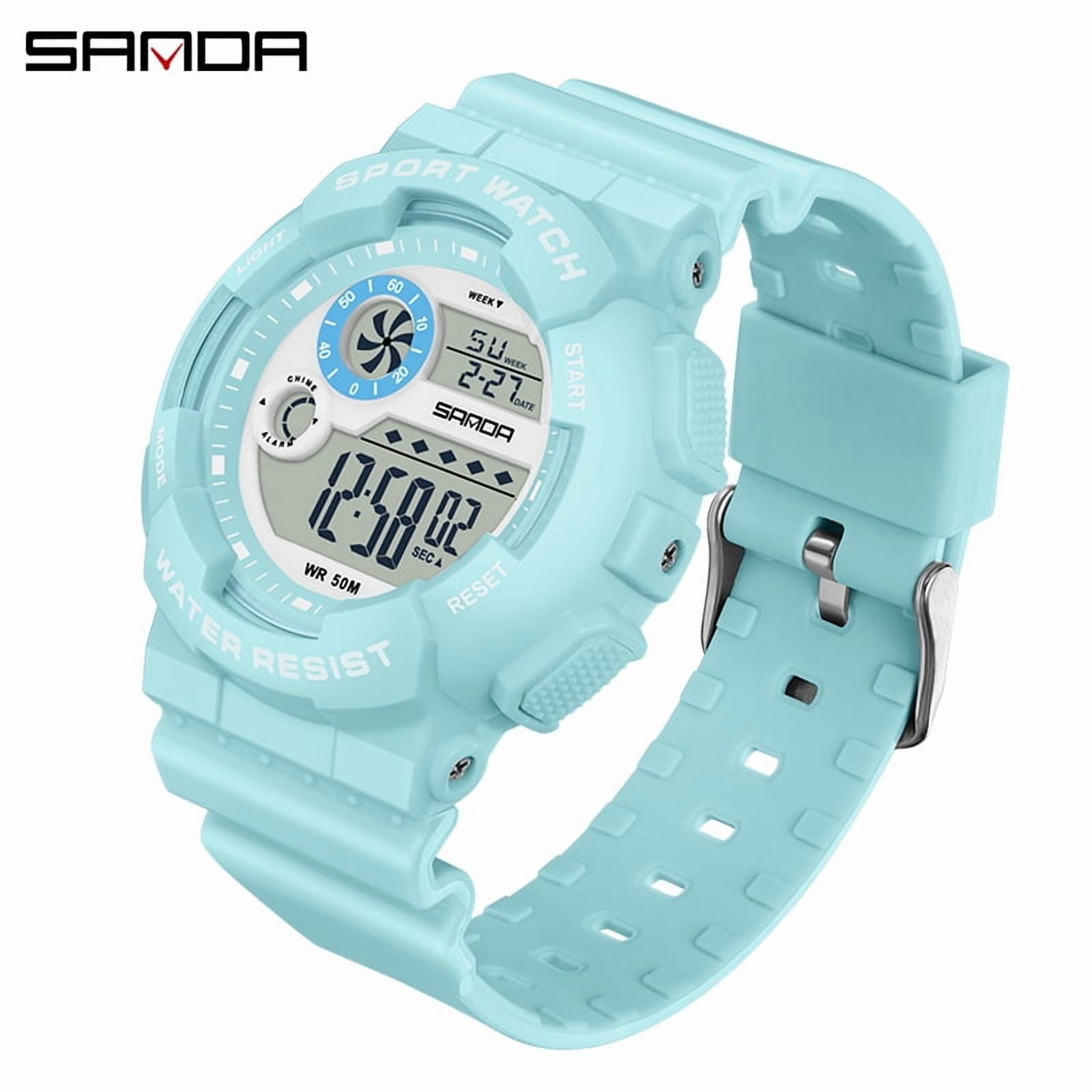 SANDA G Style Fashion Sport Women Watches Alarm Clock Waterproof Stopwatch LED Digital ...