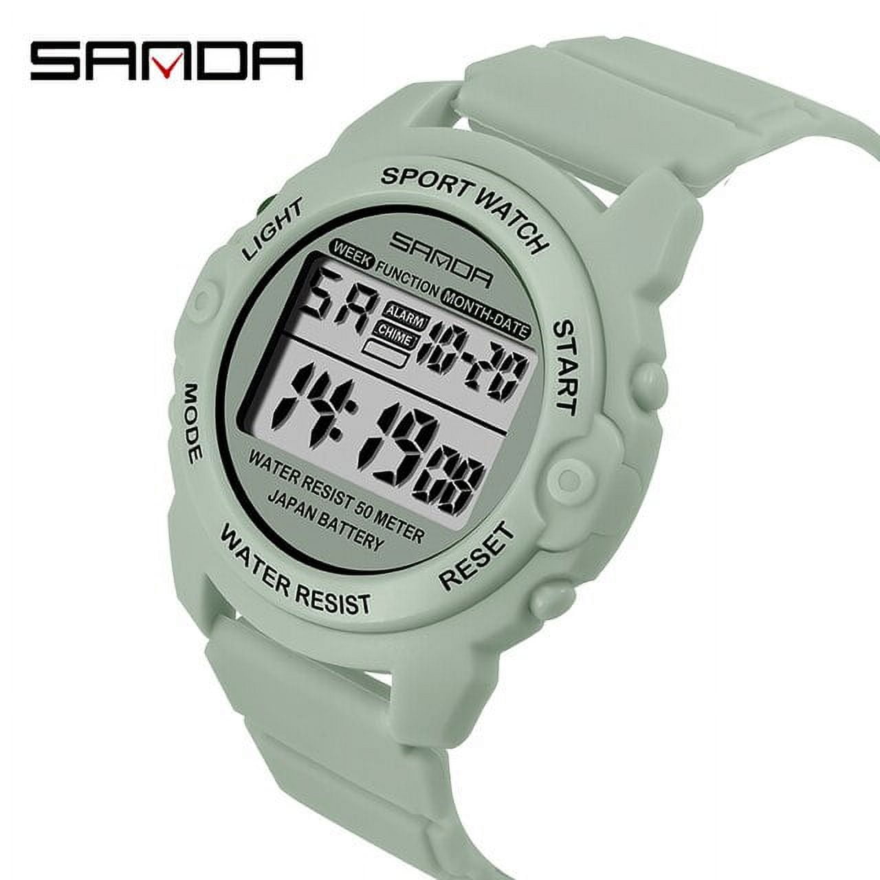 SANDA Women's Sports Watch, Fashion Casual Waterproof LED Digital ...