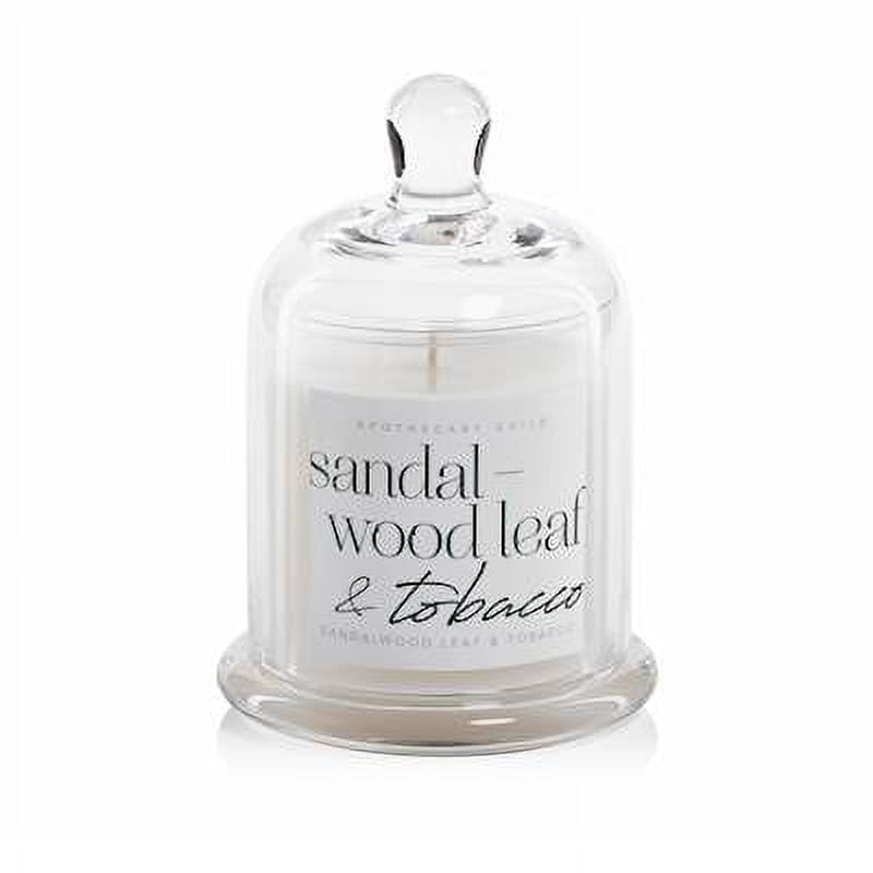SANDALWOOD LEAF and TOBACCO Zodax Apothecary Guild 10 oz Dome Jar ...