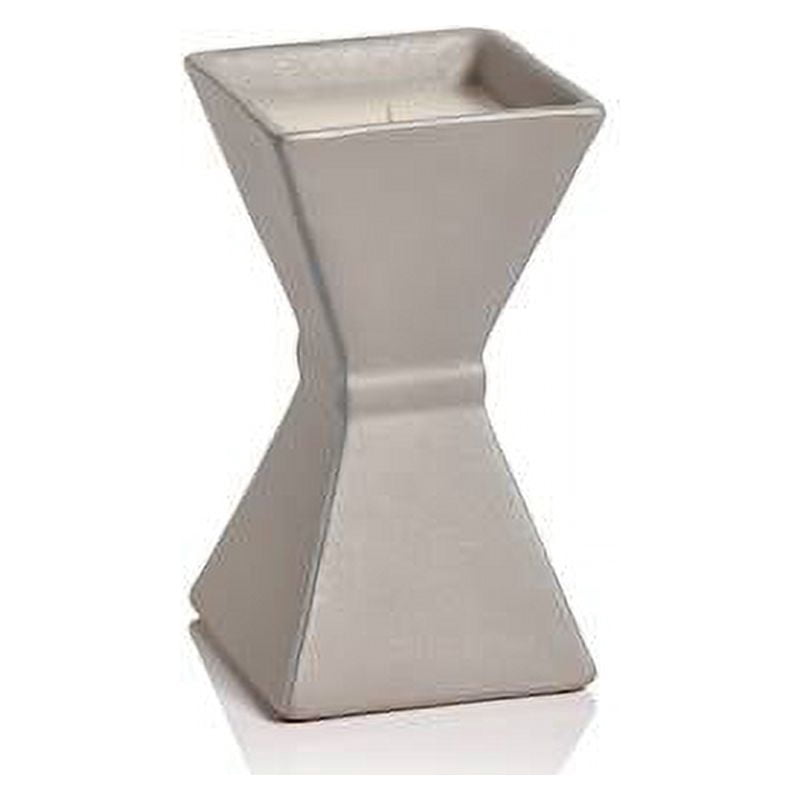 SANDALWOOD LEAF and TOBACCO Zodax Grey Trapezoid Earthenware 8 oz ...