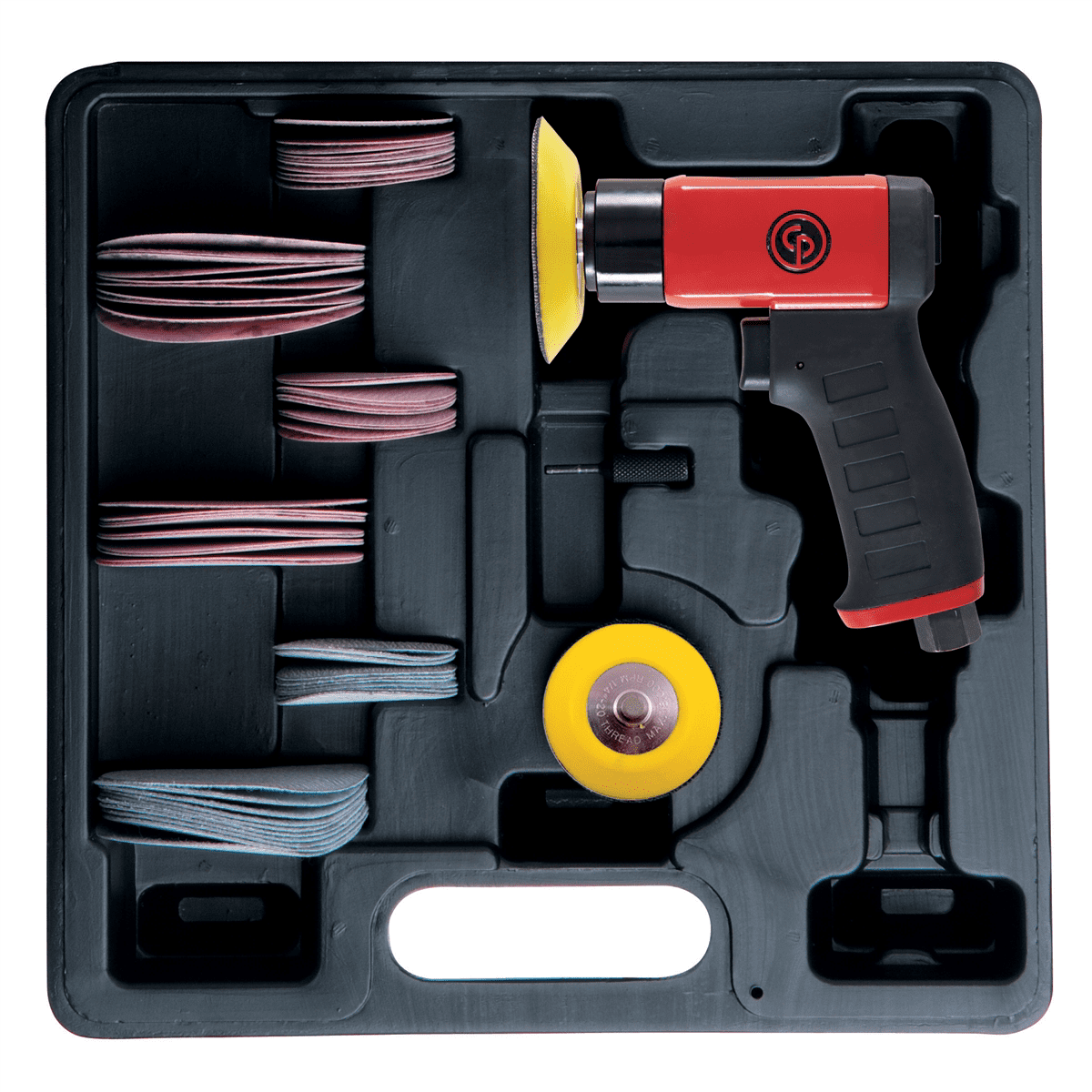 Chicago Pneumatic 7200S Mini Random Orbital Sander Kit Walmart