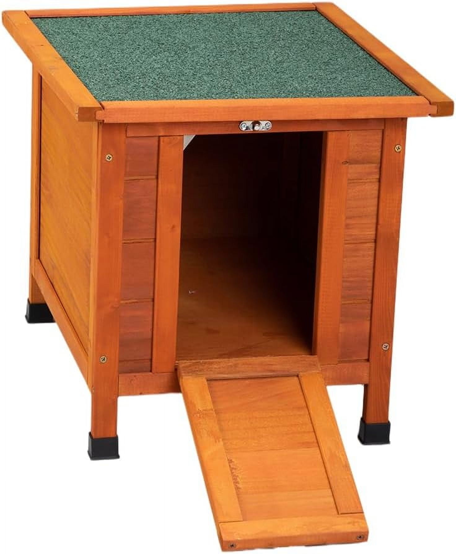 SANDINRAYLI Outdoor Cat House, Outside Rabbit Hutch Weatherproof, Small ...