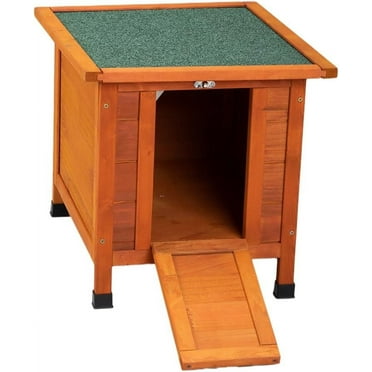 Pefilos 34" Outdoor Cat House for Feral Cats Weatherproof Rabbit Hutch ...