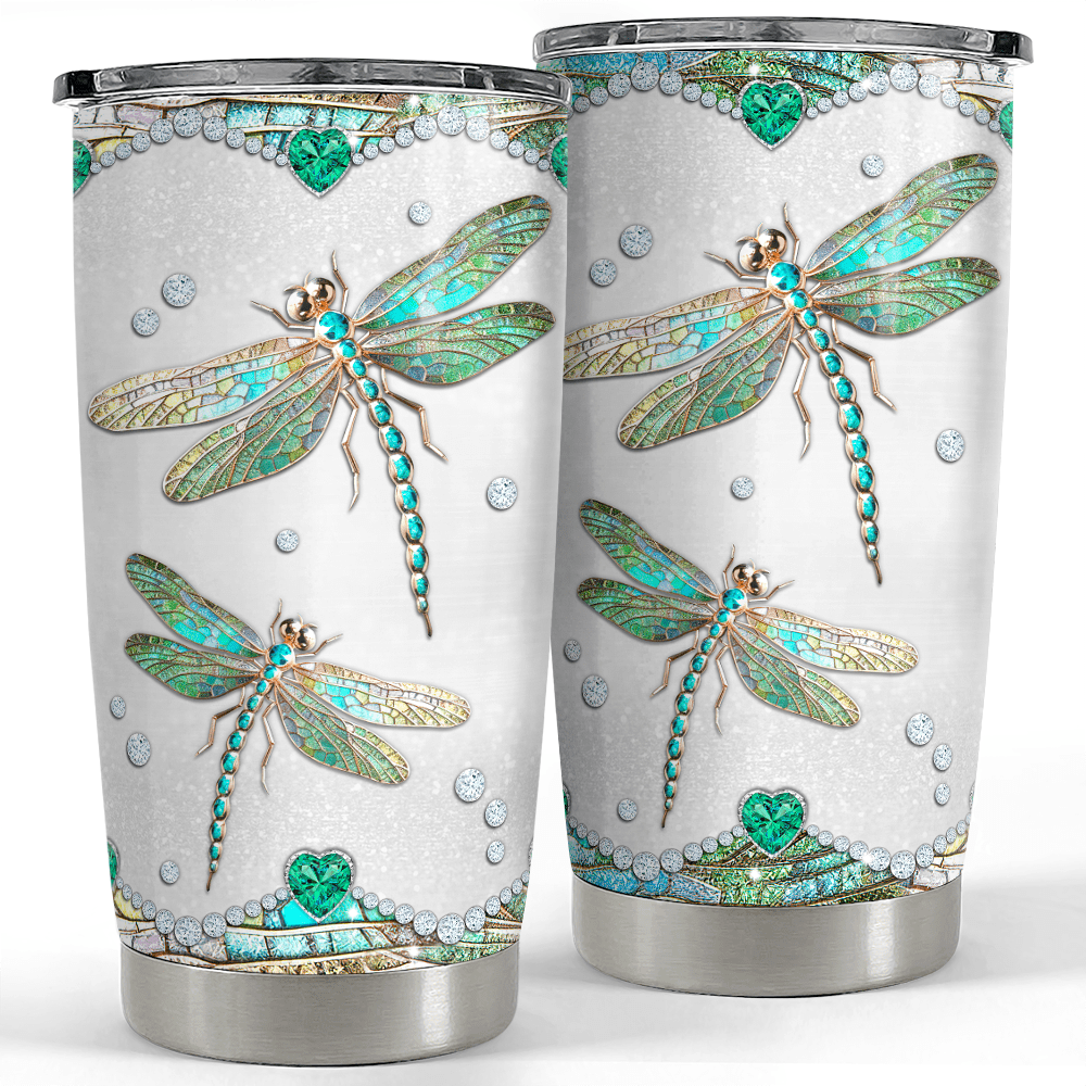 SANDJEST Dragonflies Gifts for Women Girls Dragonfly Tumbler 20oz ...