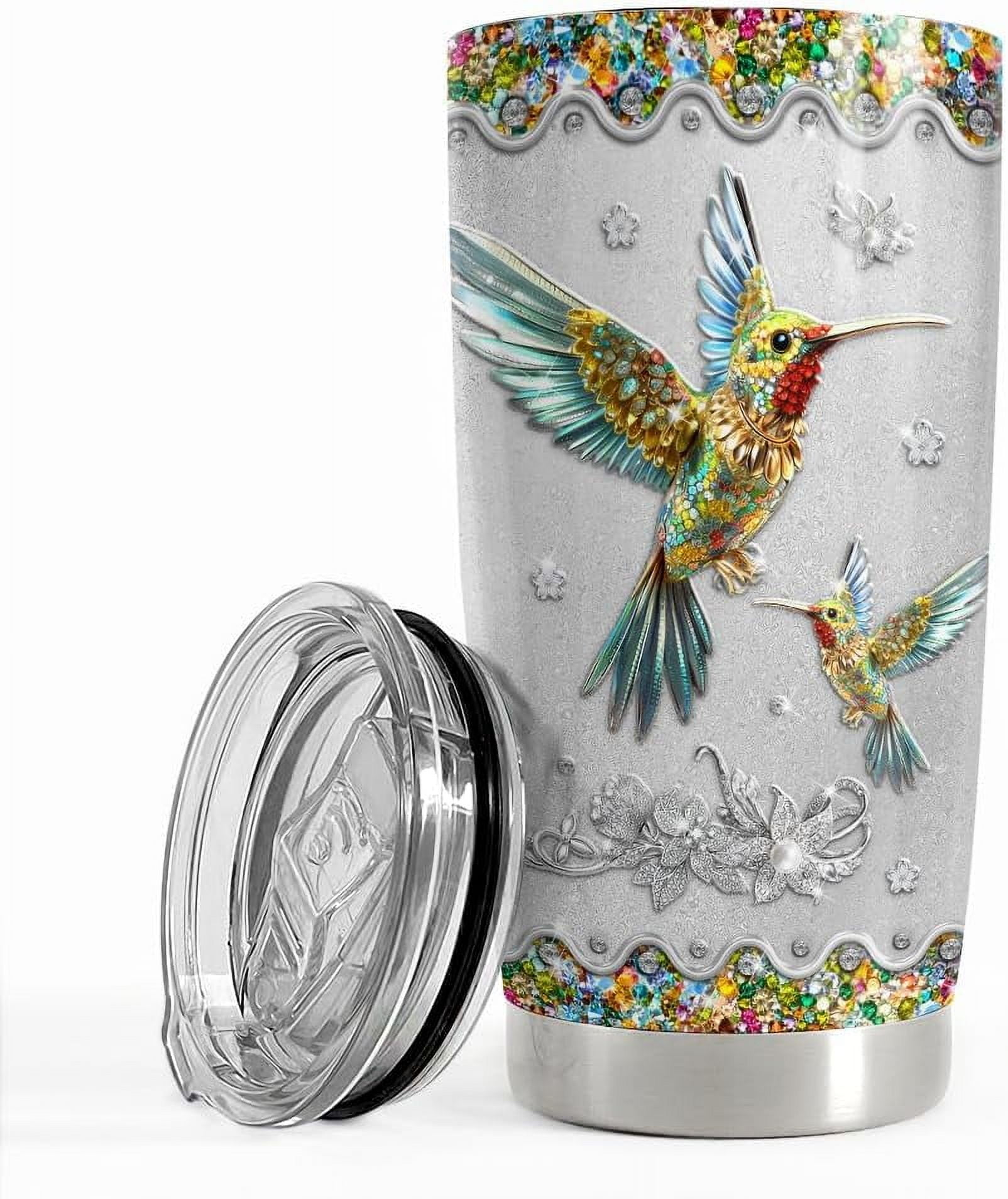 SANDJEST Hummingbird Gifts for Women Hummingbirds Tumbler 20oz Jewelry ...