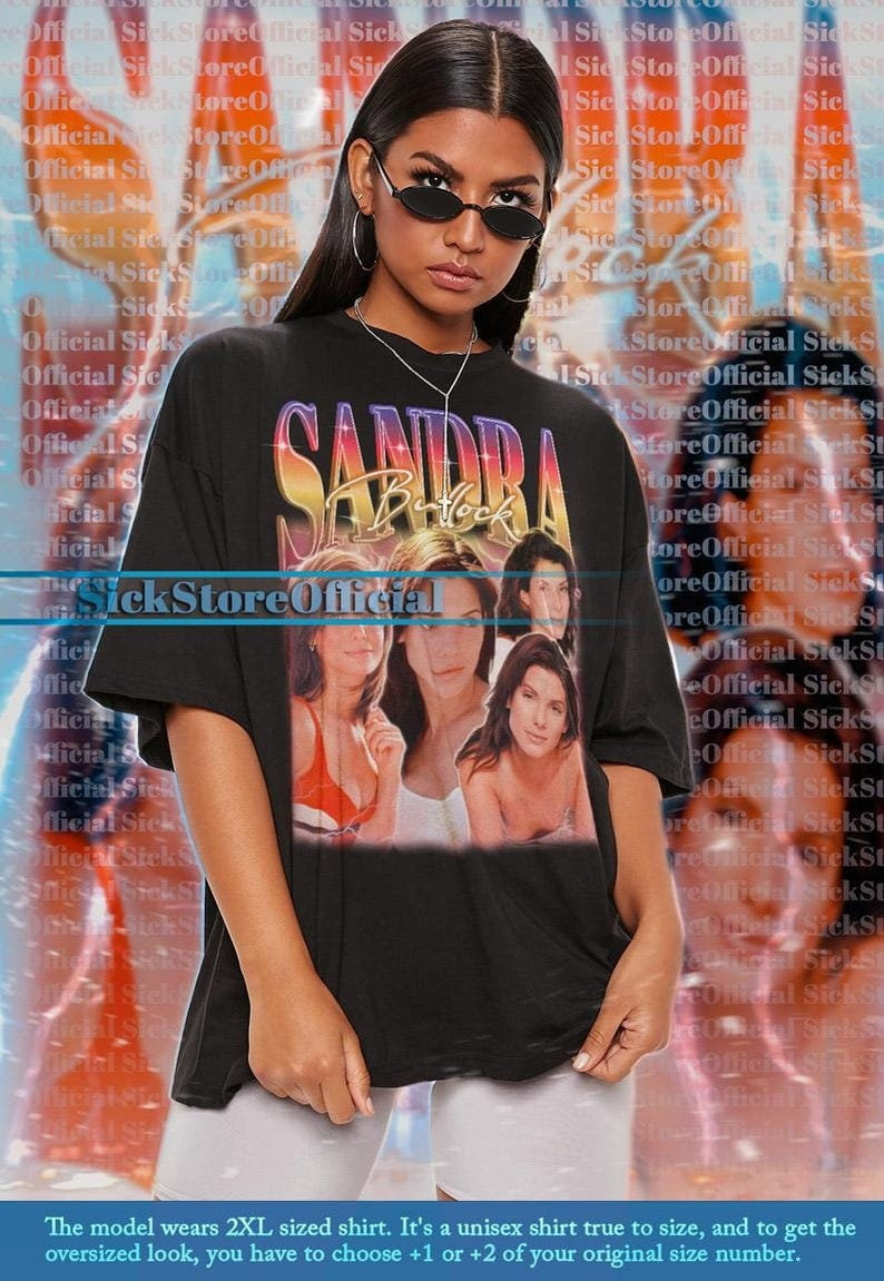 SANDRA BULLOCK Vintage Shirt, Sandra Bullock Homage Tshirt, Sandra ...